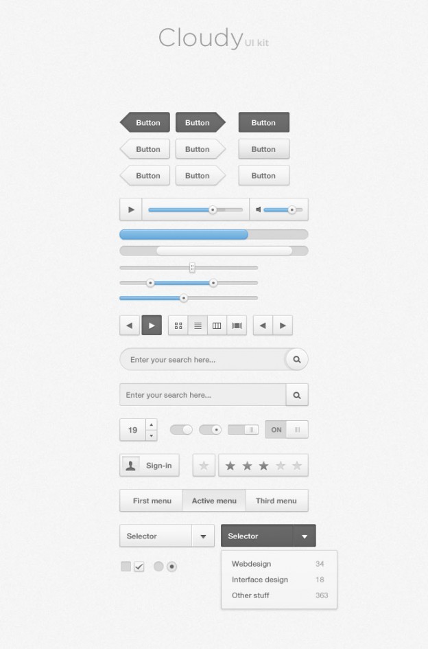 Free web design elements for your next project - Creatives Wall