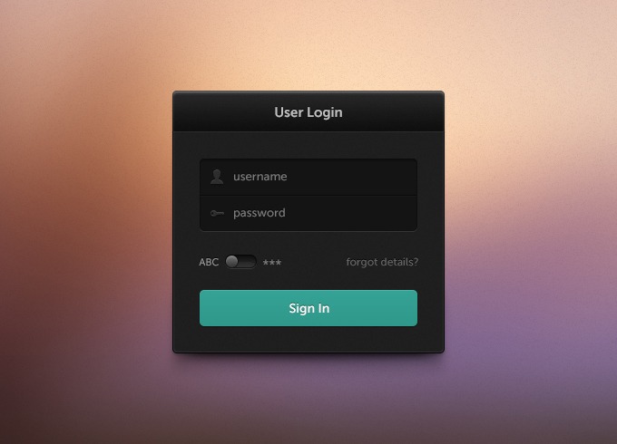 Free Modern PSD Login Form Designs - Creatives Wall