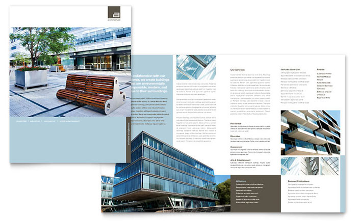 Architect Brochure Designs For Your Inspiration - Creatives Wall