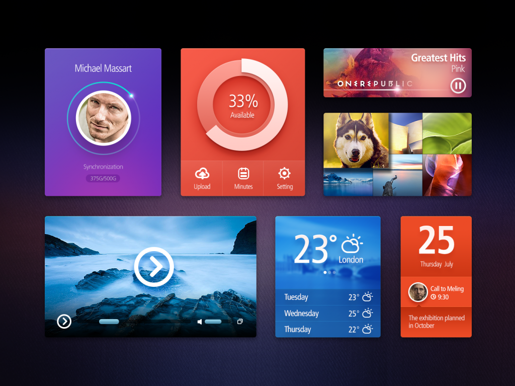 Free Photoshop Web UI Kits - Creatives Wall