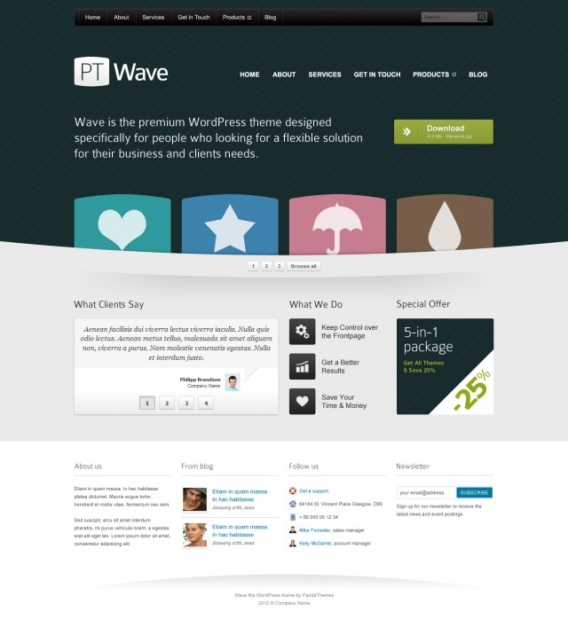 30 Free PSD Website Templates - Creatives Wall
