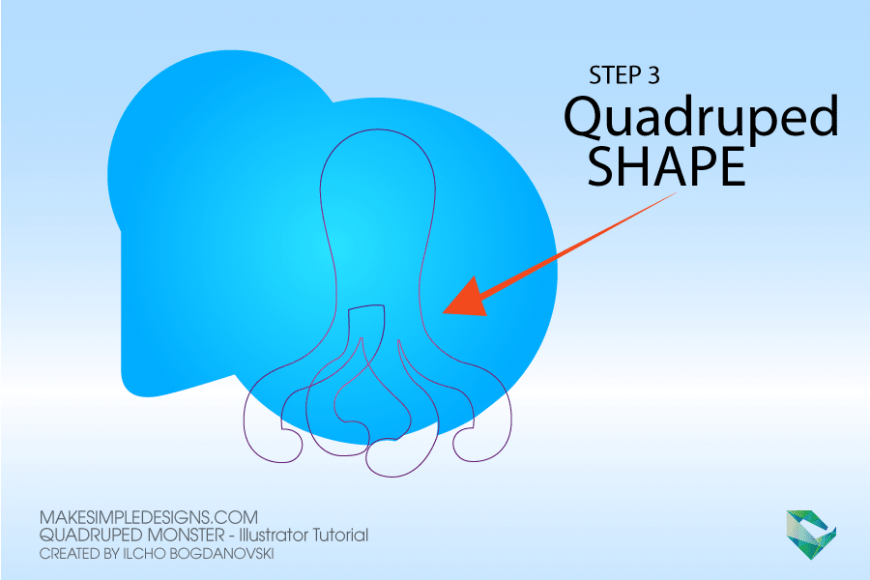 Quadruped Monster Illustrator Tutorial – Creatives Wall