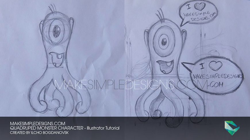Quadruped Monster Illustrator Tutorial – Creatives Wall